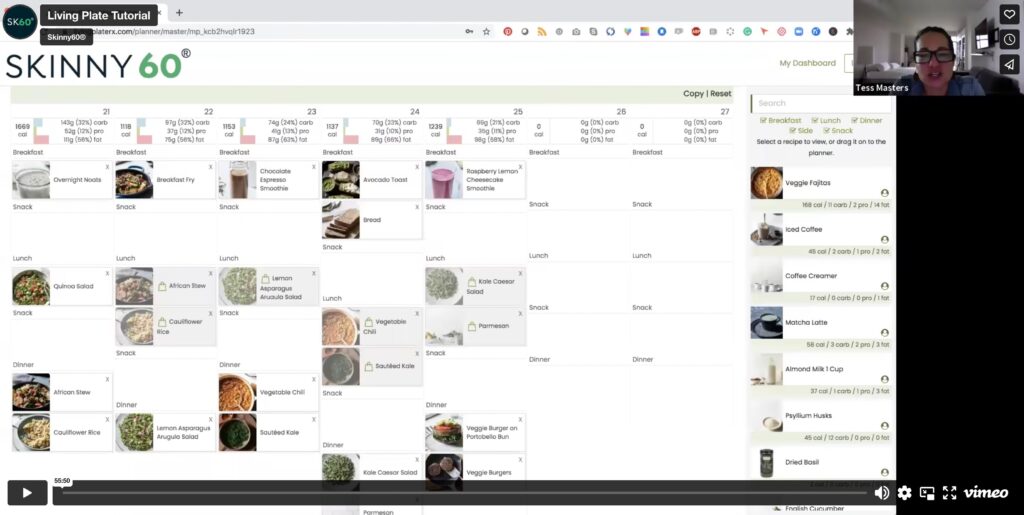 Living Plate Tutorial Screenshot - Skinny60
